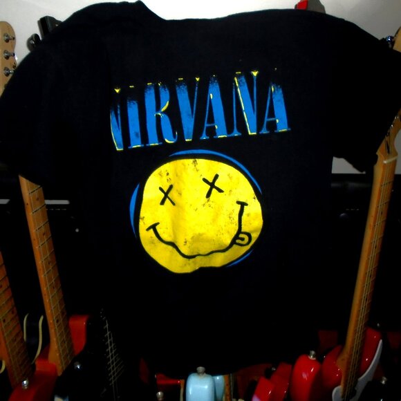 NIRVANA | Shirts | Nirvana Colorful Happy Smiley Face Logo Official ...
